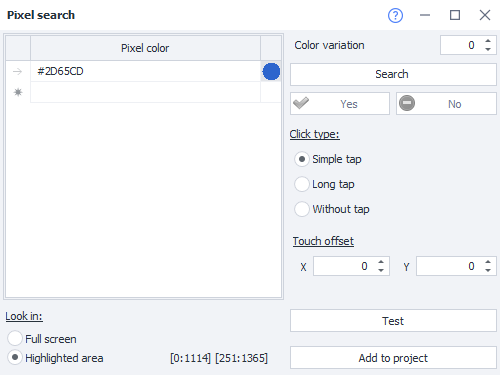Release - ZennoDroid Enterprise 2.4.0.0 Action "Search by pixel ...